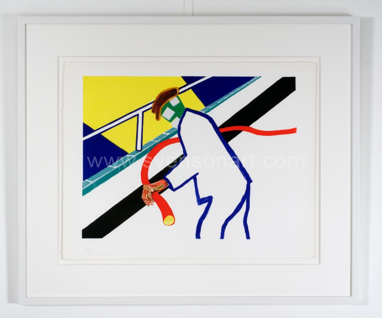 Raveel Roger - Man met rode waterslang - Svensonart